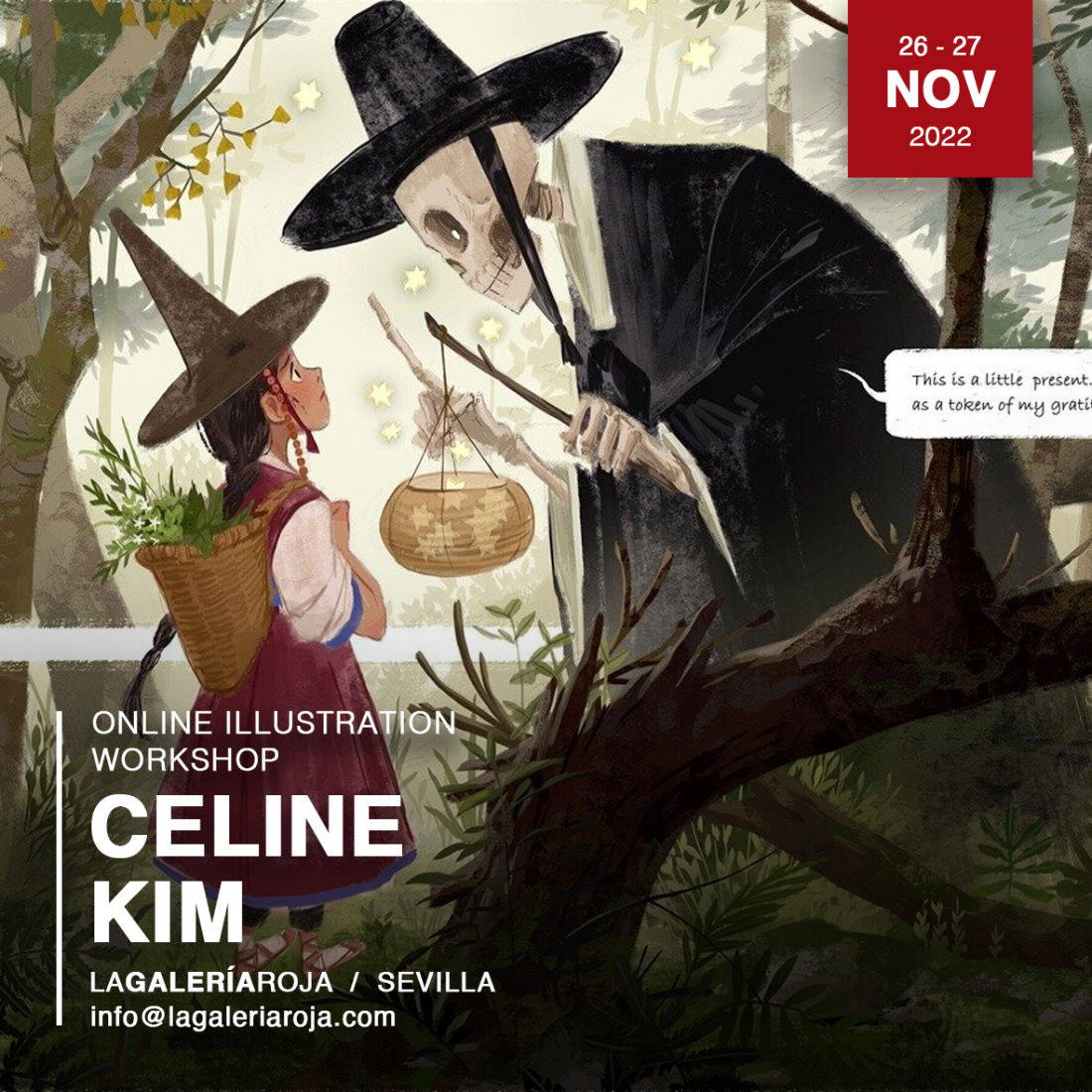 La Galería Roja | ONLINE ILLUSTRATION WORKSHOP with Celine Kim.