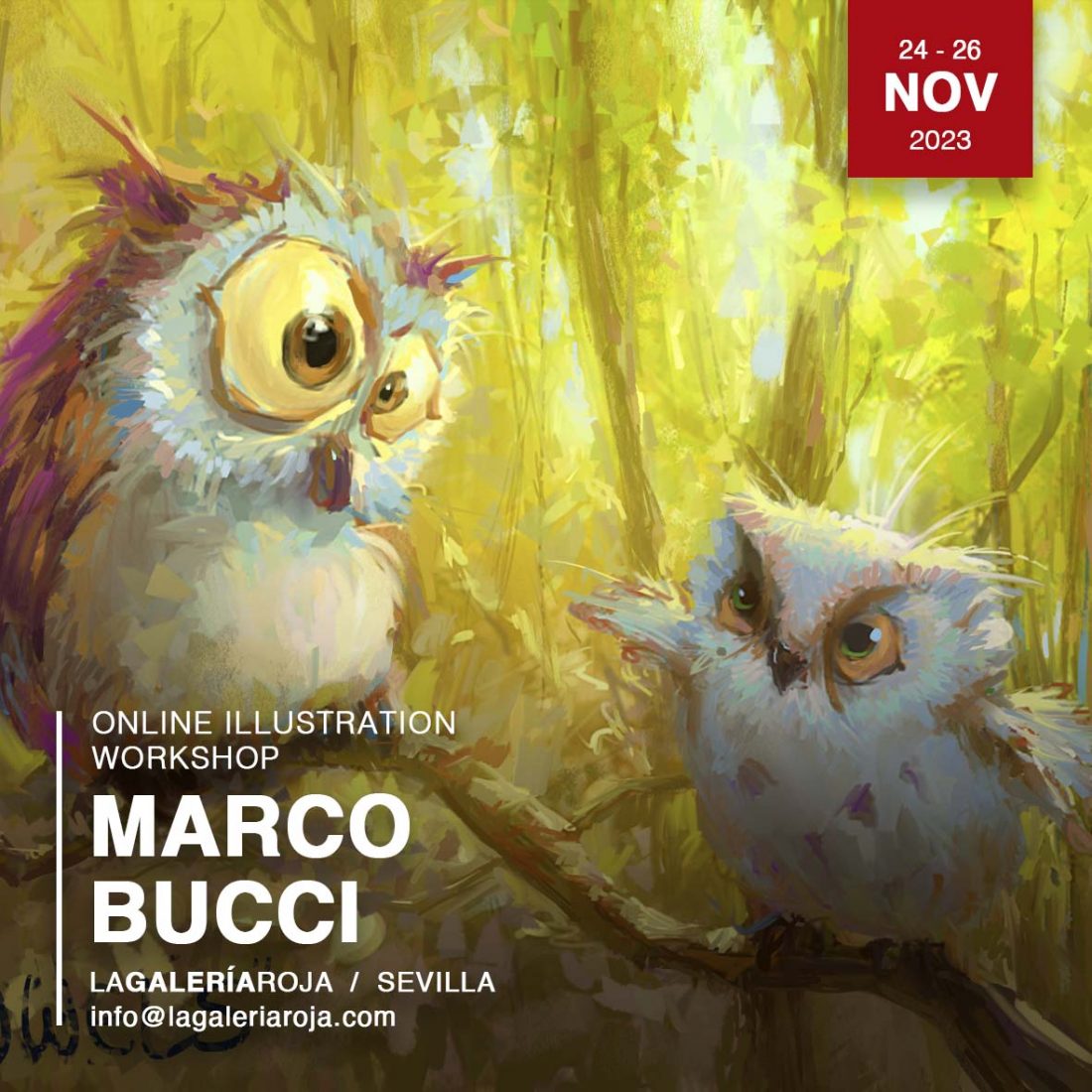 La Galería Roja | ONLINE ILLUSTRATION WORKSHOP with Marco Bucci.