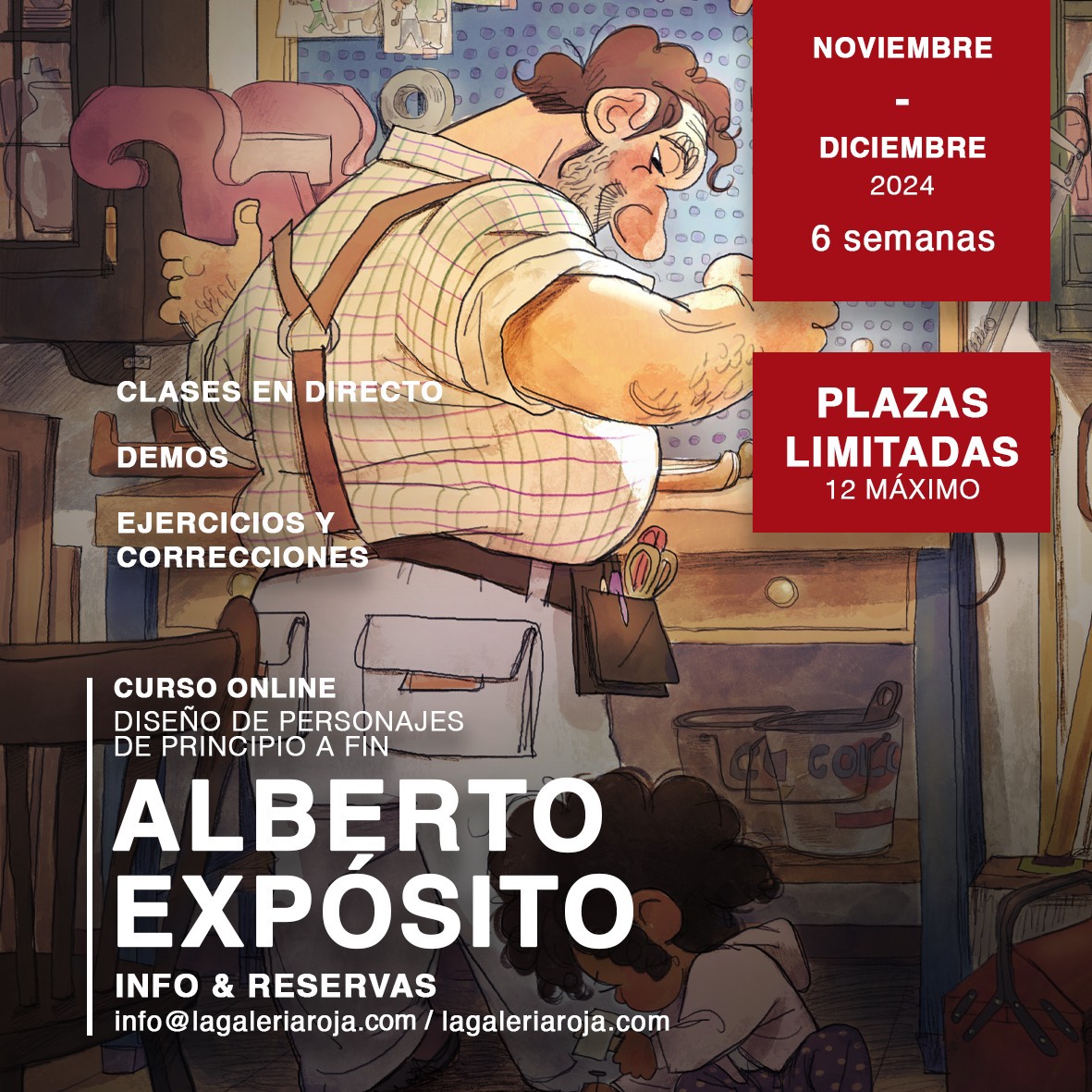 La Galería Roja | CURSO ONLINE: Diseño de personajes con Alberto Expósito.